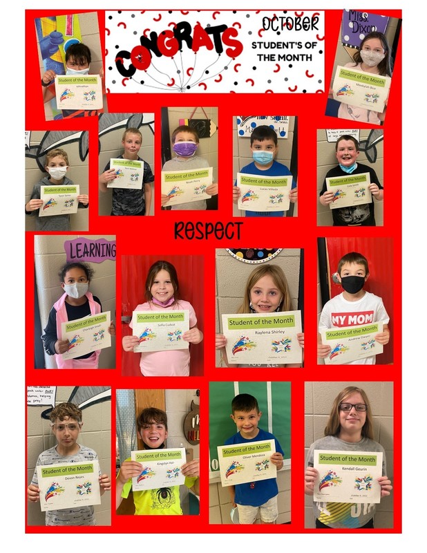 October Students of the Month | Cutter Morning Star Elementary School